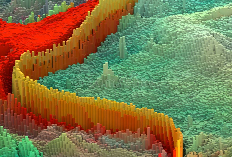 Color pixel diagram stock illustration. Illustration of graph - 94225593