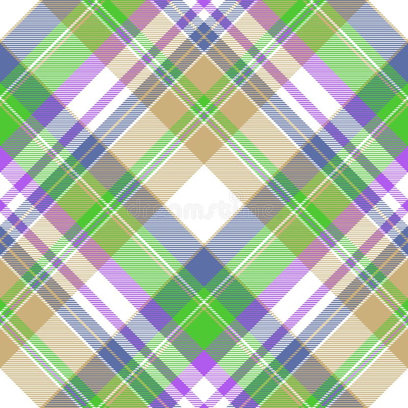 Color Plaid Fabric Texture Seamless Pattern Stock Vector - Illustration ...