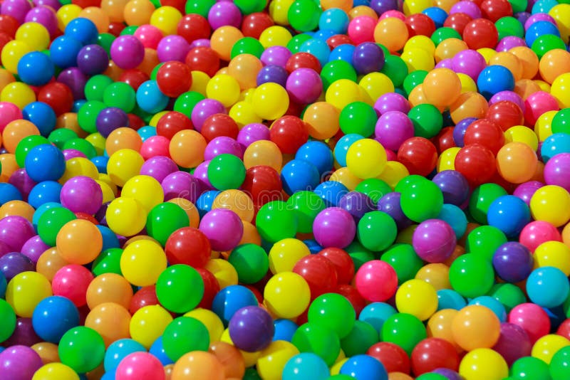 Color plastic balls stock image. Image of kindergarten - 34337237