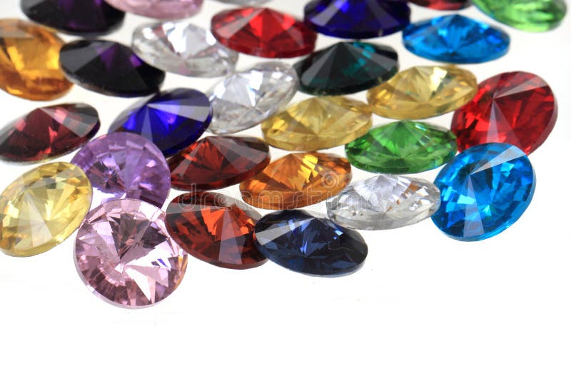 Color Plastic Diamonds Texture Stock Photo - Image of isolated, round ...