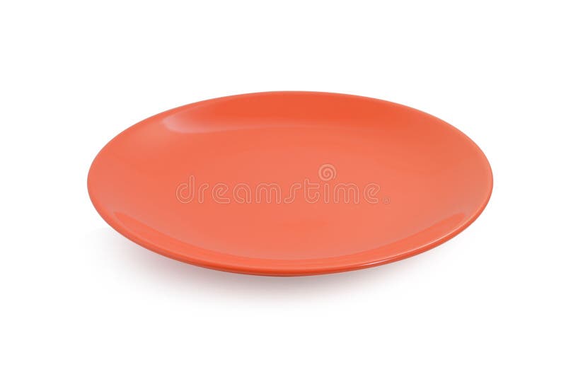 Plate Isolated On White Background. Stock Image - Image of food ...