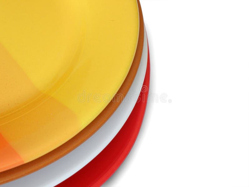 Color plates stock photo. Image of meal, cutting, drink - 12244658