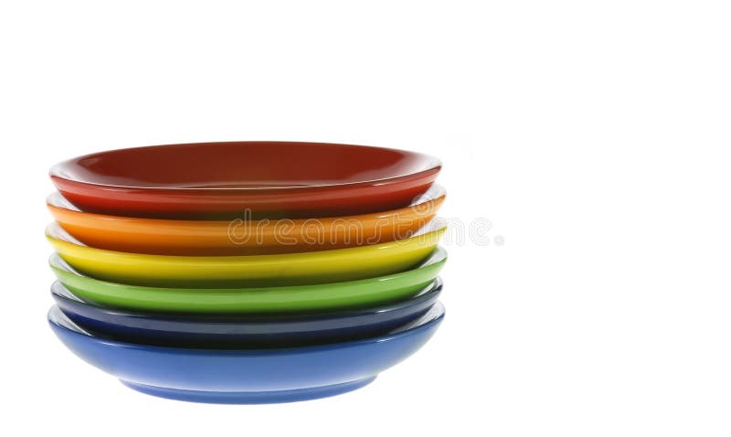 Color plates stock image. Image of kitchen, abstract, blue - 3592179