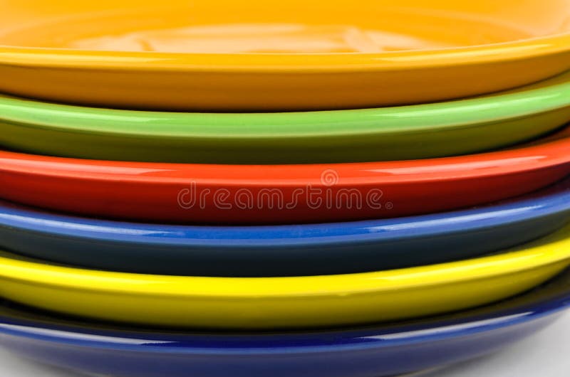 Color plates stock image. Image of lunch, bowl, closeup - 30225201