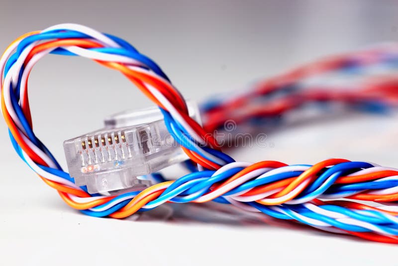 Color plug wire lan stock image. Image of abstract, digital - 79691059