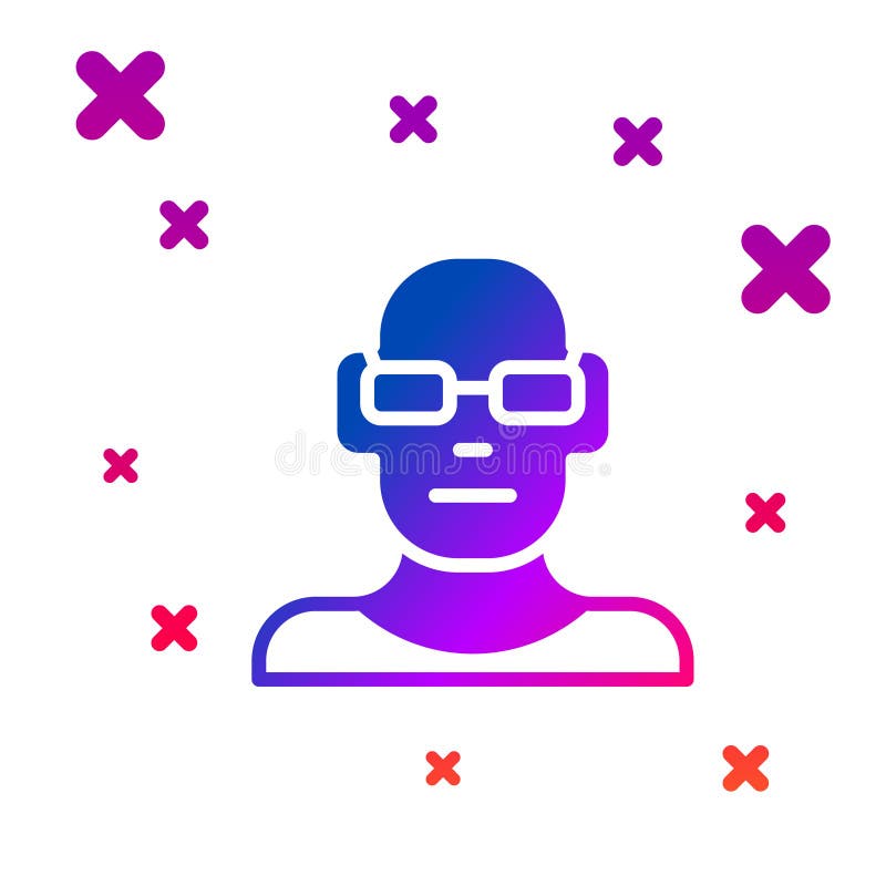 Color Poor Eyesight and Corrected Vision with Optical Glasses Icon ...