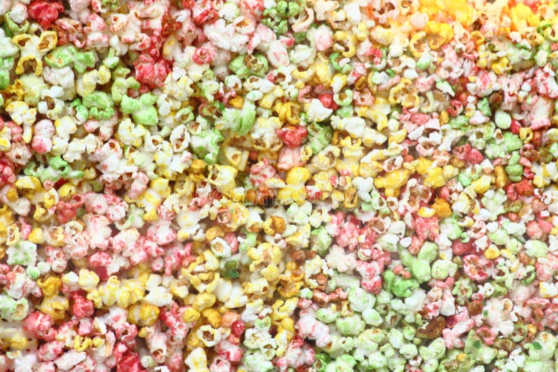 Multi Color, Sweet Pop Corn Macro Stock Image - Image of festival ...