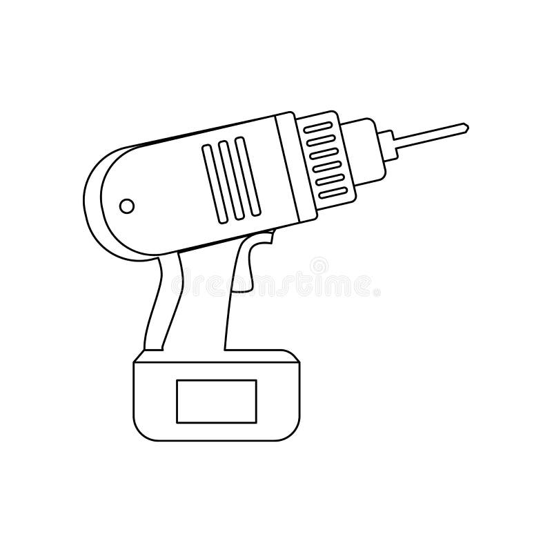 Portable Electric Drill Drawing