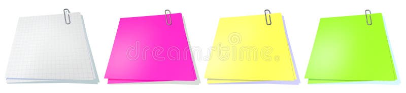 Color post it stock illustration. Illustration of agency - 6100153