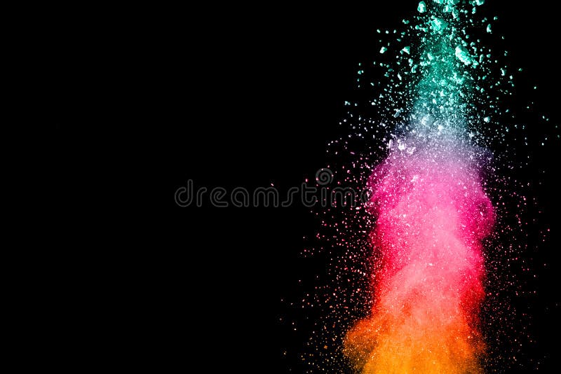 Color powder explosion stock image. Image of colorful - 97745037