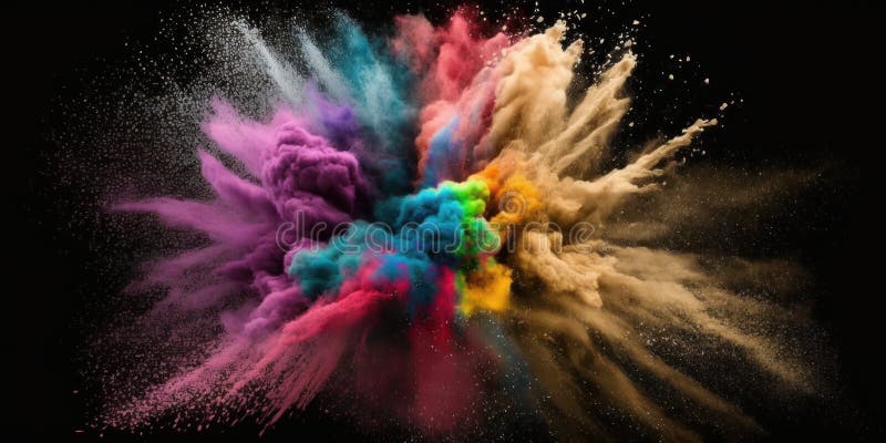 Colorful Happy Birthday Balloons Flying for Parties. Generative AI ...