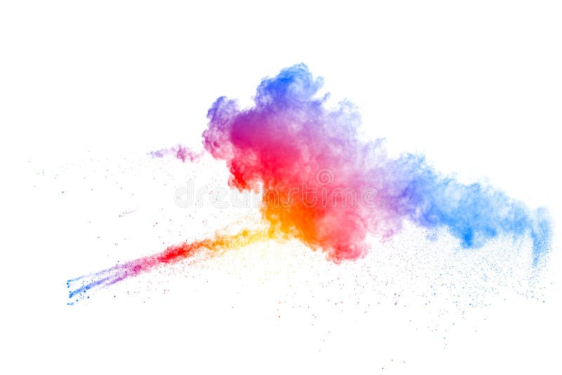 Red color powder explosion stock illustration. Illustration of design ...
