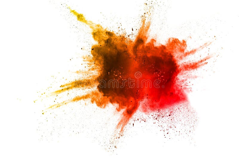 Red color powder explosion stock illustration. Illustration of design ...
