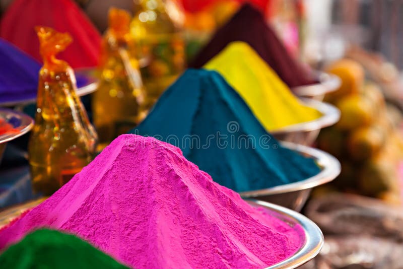 Color powder stock image. Image of colorful, india, holi - 34787307
