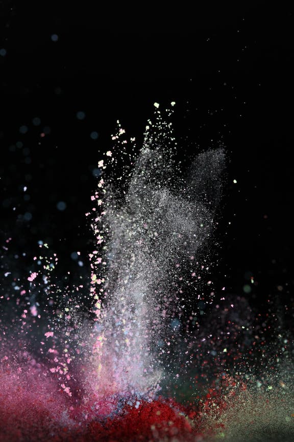 Color powder in scattering stock image. Image of powder - 140421845