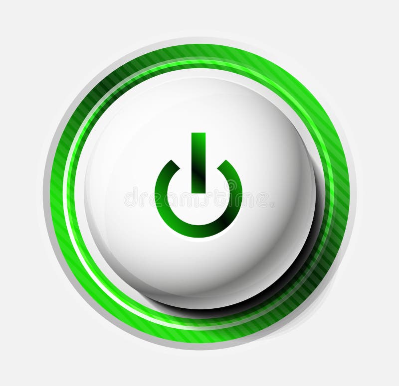 Power button set stock vector. Illustration of start, power - 6693014