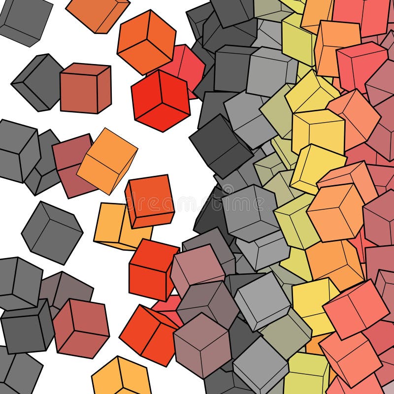 Color Presentation Template. Design Element. Cubes. Eps 10 Stock ...