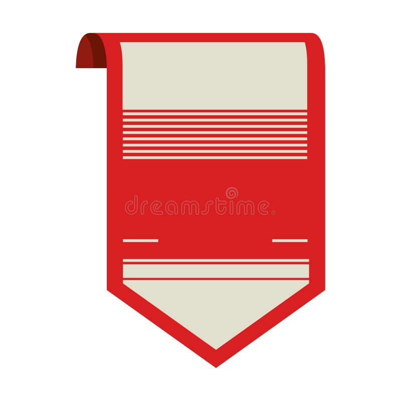 Color Price Tag with Bottom Side with Triangular Shape Stock Vector ...