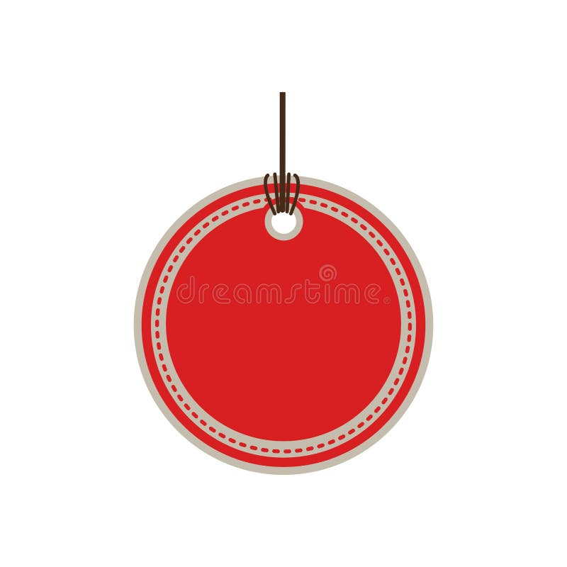 Color Price Tag with Round Shape Stock Vector - Illustration of ...
