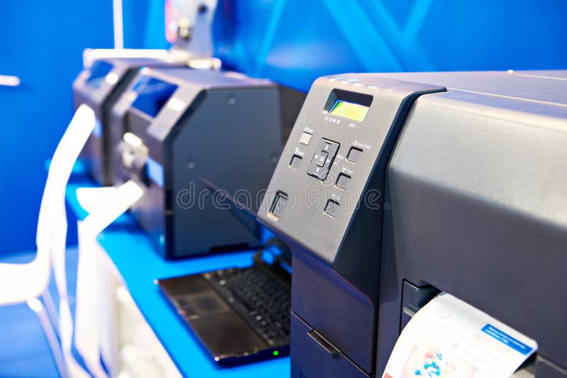 Color Printers for Printing Labels Stock Image - Image of graphic ...