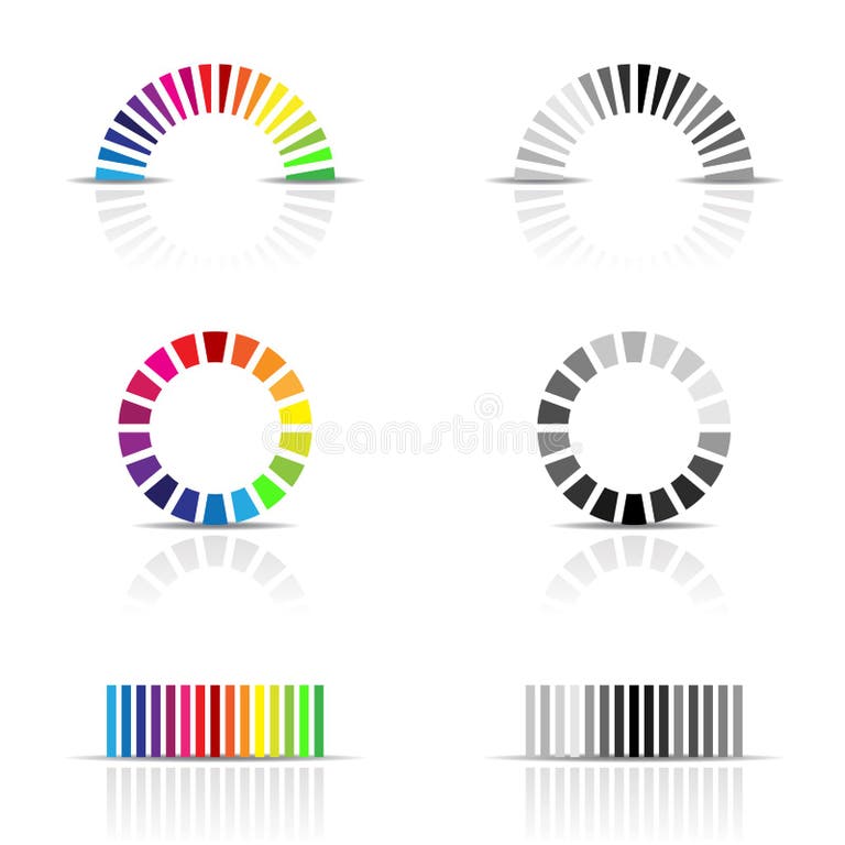 Color profile samples stock vector. Illustration of colourful - 9206220