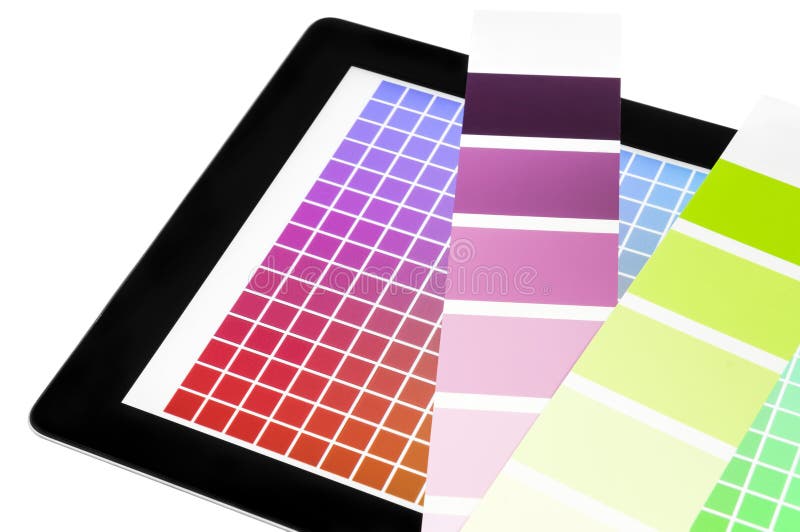 Color proof mobile device stock image. Image of sample - 25584239