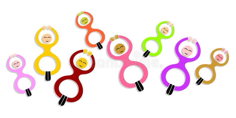 Color puppets stock vector. Illustration of design, care - 20686498