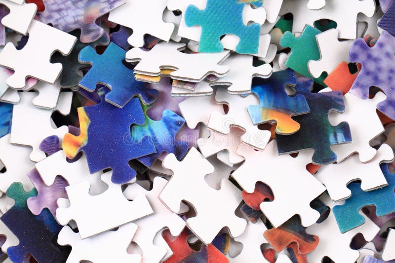 Color Puzzle in the Paper Box Stock Image - Image of childhood, game ...