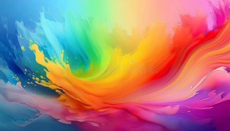 Color Rainbow Splash. Abstract Background Stock Illustration ...