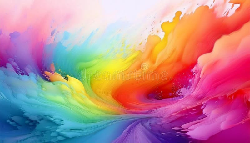 Color Rainbow Splash. Abstract Background Stock Illustration ...