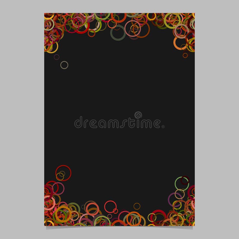 Random Circle Pattern Flyer Template - Trendy Vector Brochure ...