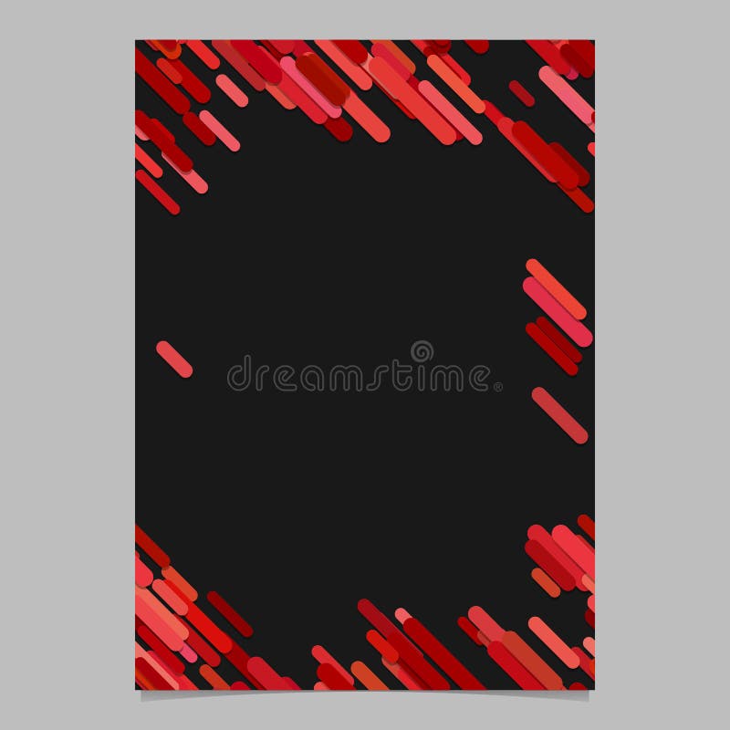 Color Random Diagonal Rounded Stripe Pattern Brochure Template - Trendy ...