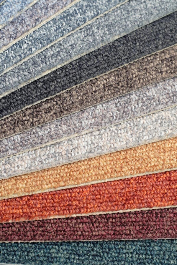 Color Range of Carpet Samples Stock Photo - Image of collection ...