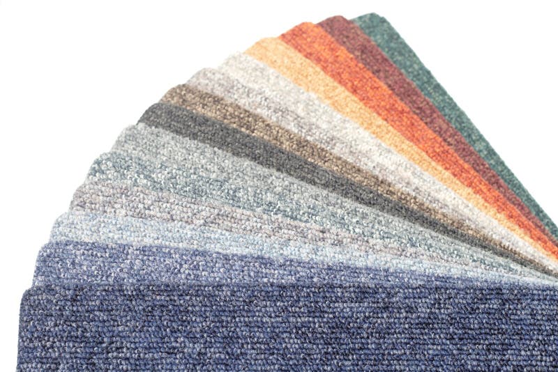 Color Range Of Carpet Samples Stock Image - Image of isolated, textured ...