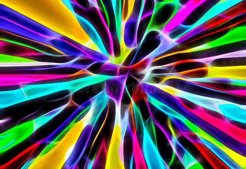 Color Rays Zoom Colorful Graphic Illustration Stock Illustration ...