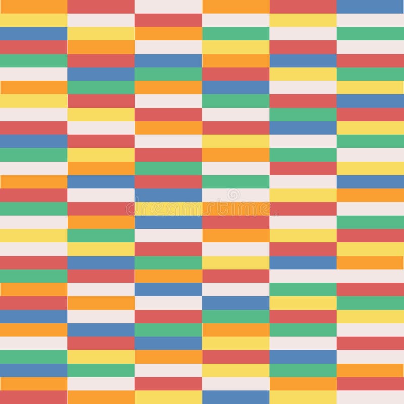 Color Rectangle Mosaic Modern Stock Illustration - Illustration of ...