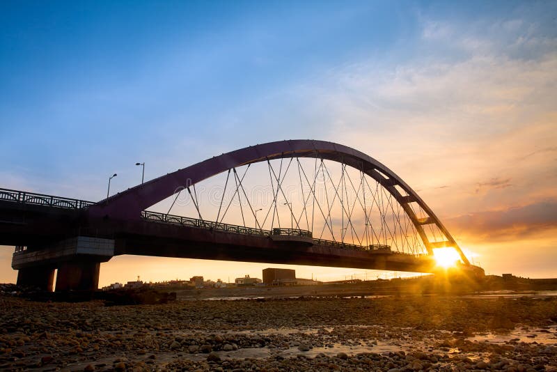 360 Bridge Pennybacker Bridge Sunset Austin Skyline Stock Photo - Image ...