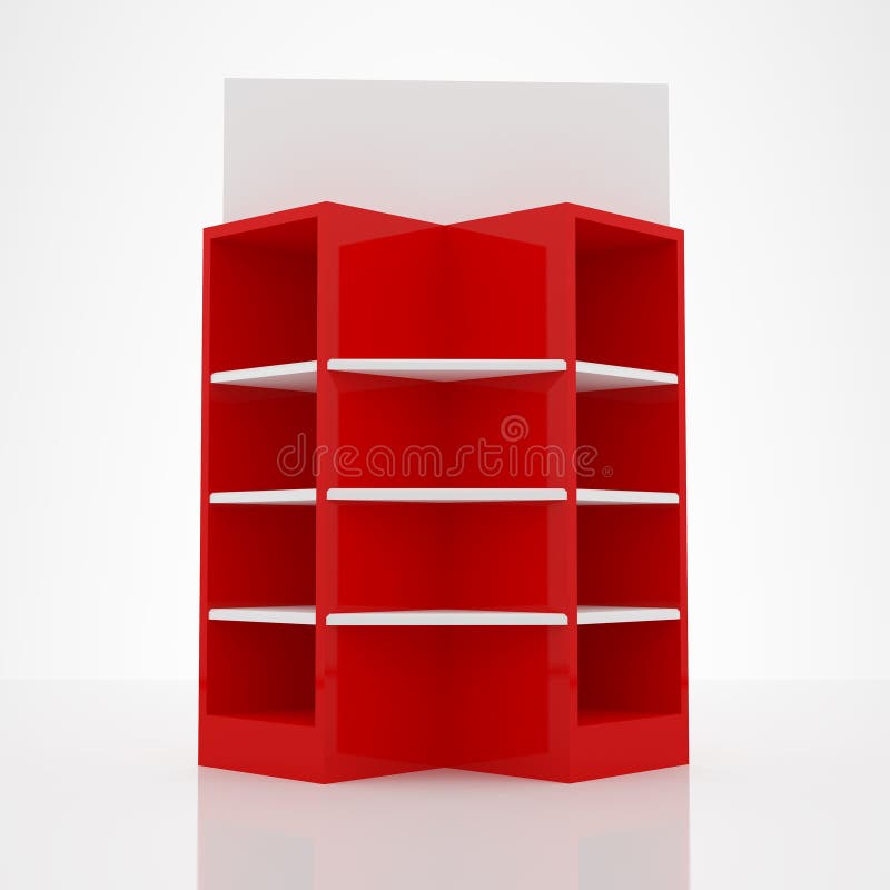 Color red shelf design stock illustration. Illustration of blank - 34076488