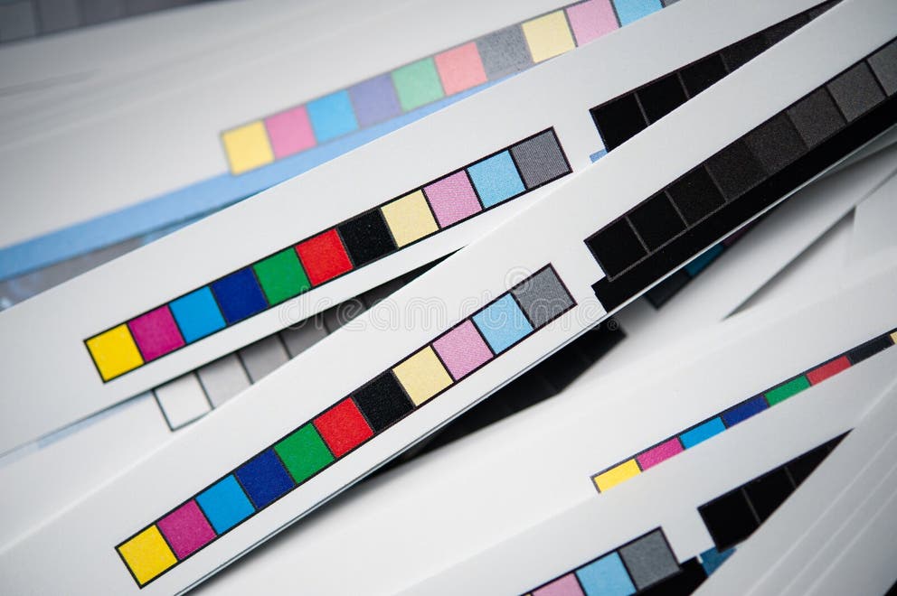 Color reference bars stock photo. Image of document, paper - 31742948