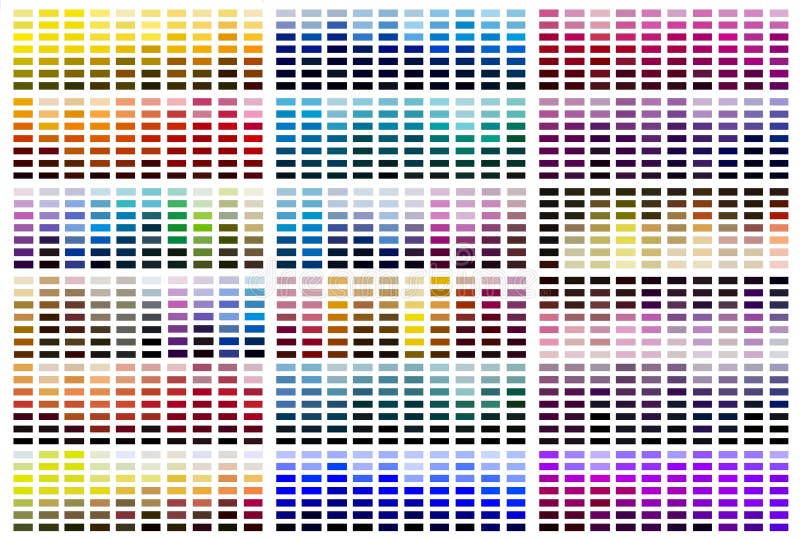 Color Reference Swatch Palette Stock Photo - Image of designers ...
