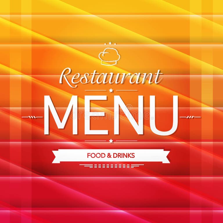 Color Restaurant Menu Design Stock Vector - Illustration of restaurant ...