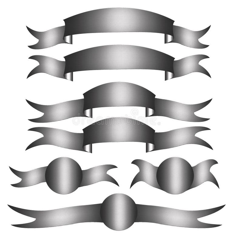 Purple Gold Ribbon Banner Collection Stock Illustrations – 687 Purple ...