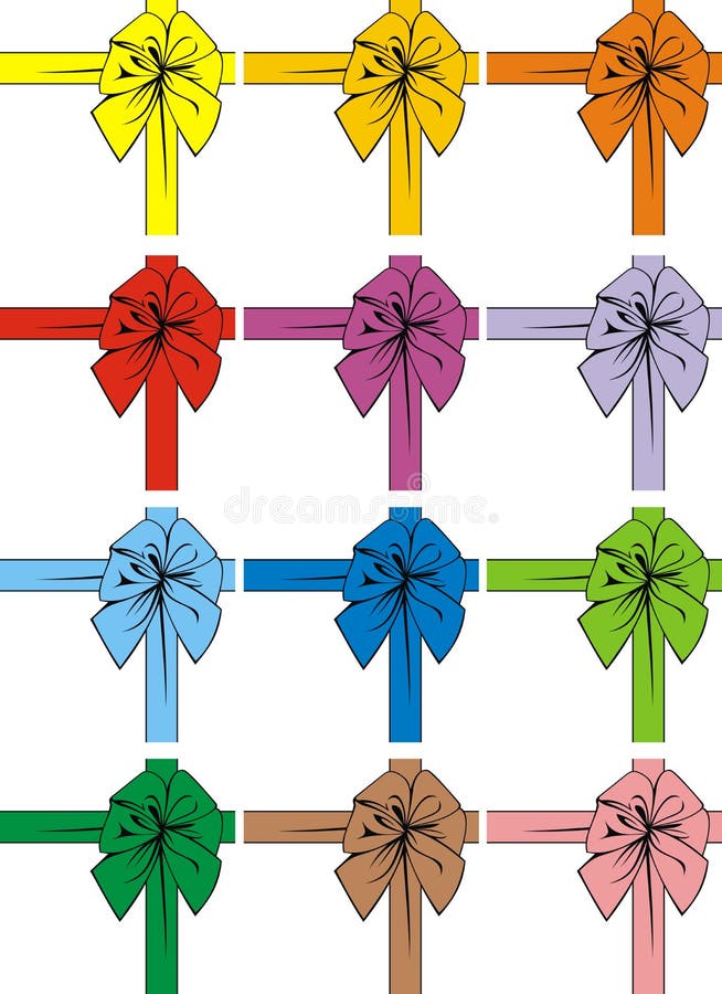 Color ribbons isolated stock vector. Illustration of elegant - 51776340