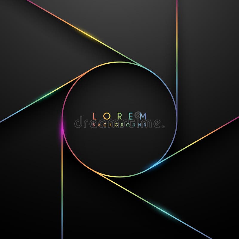 Color Ring, Template for Text, Vector Ilustration Stock Vector ...