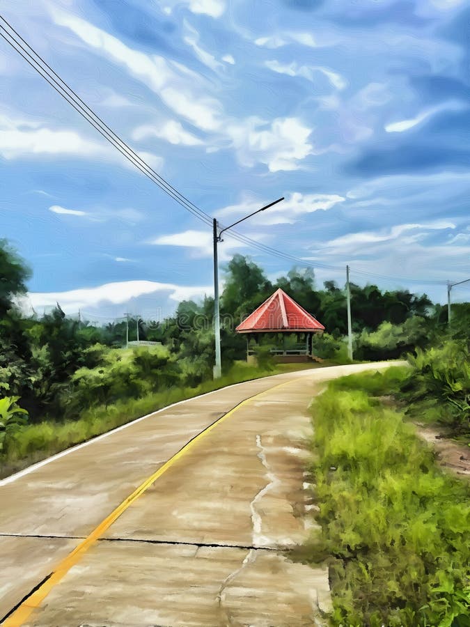 Color of road in country stock photo. Image of asia - 246968650