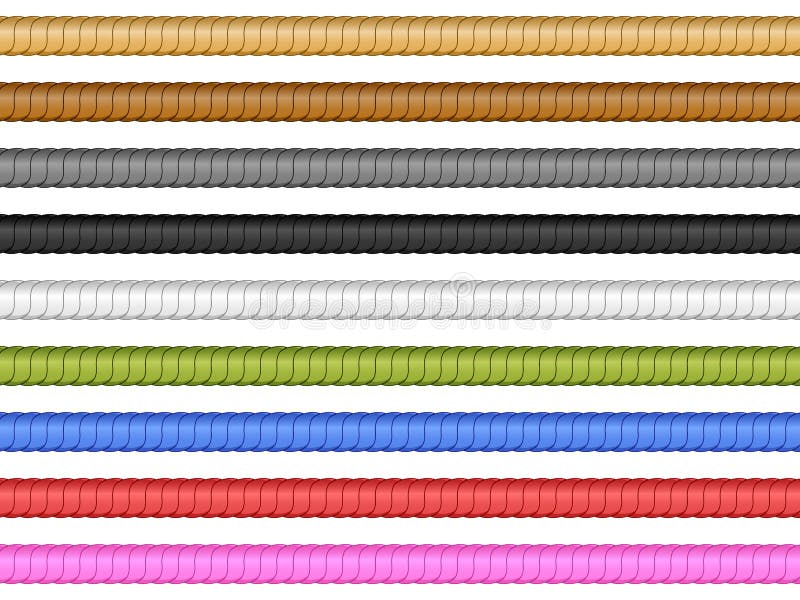 Color rope stock vector. Illustration of element, blue - 20174138