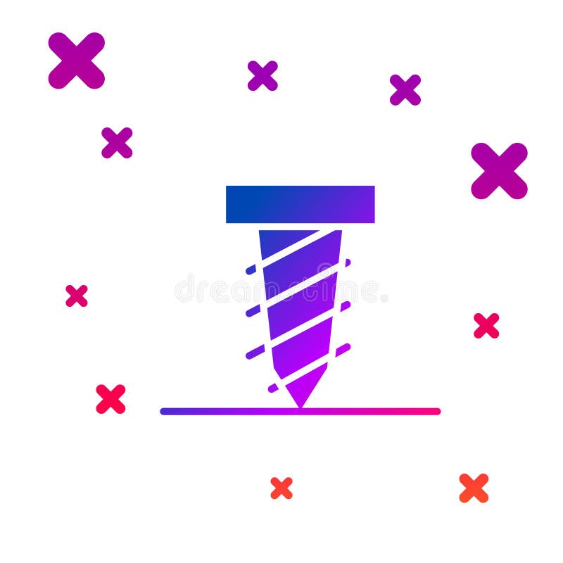 Set Rotating Drill Digging a Hole, Oil Rig with Fire and Gauge Scale ...