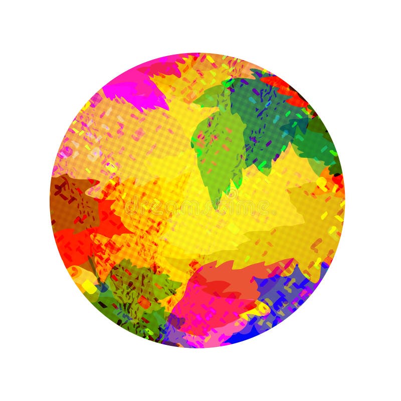 Color Round Abstract Background Stock Illustration - Illustration of ...