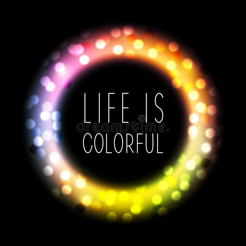 Color round frame stock vector. Illustration of curve - 29752000