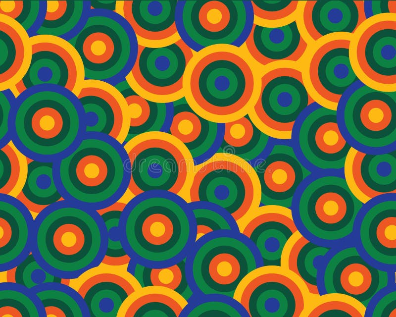 Color Rounds Seamless Pattern Stock Vector - Illustration of multi ...